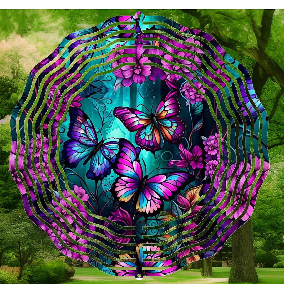 Butterfly 10" Wind Spinner and Free Baby Spinner Included - Etsy
