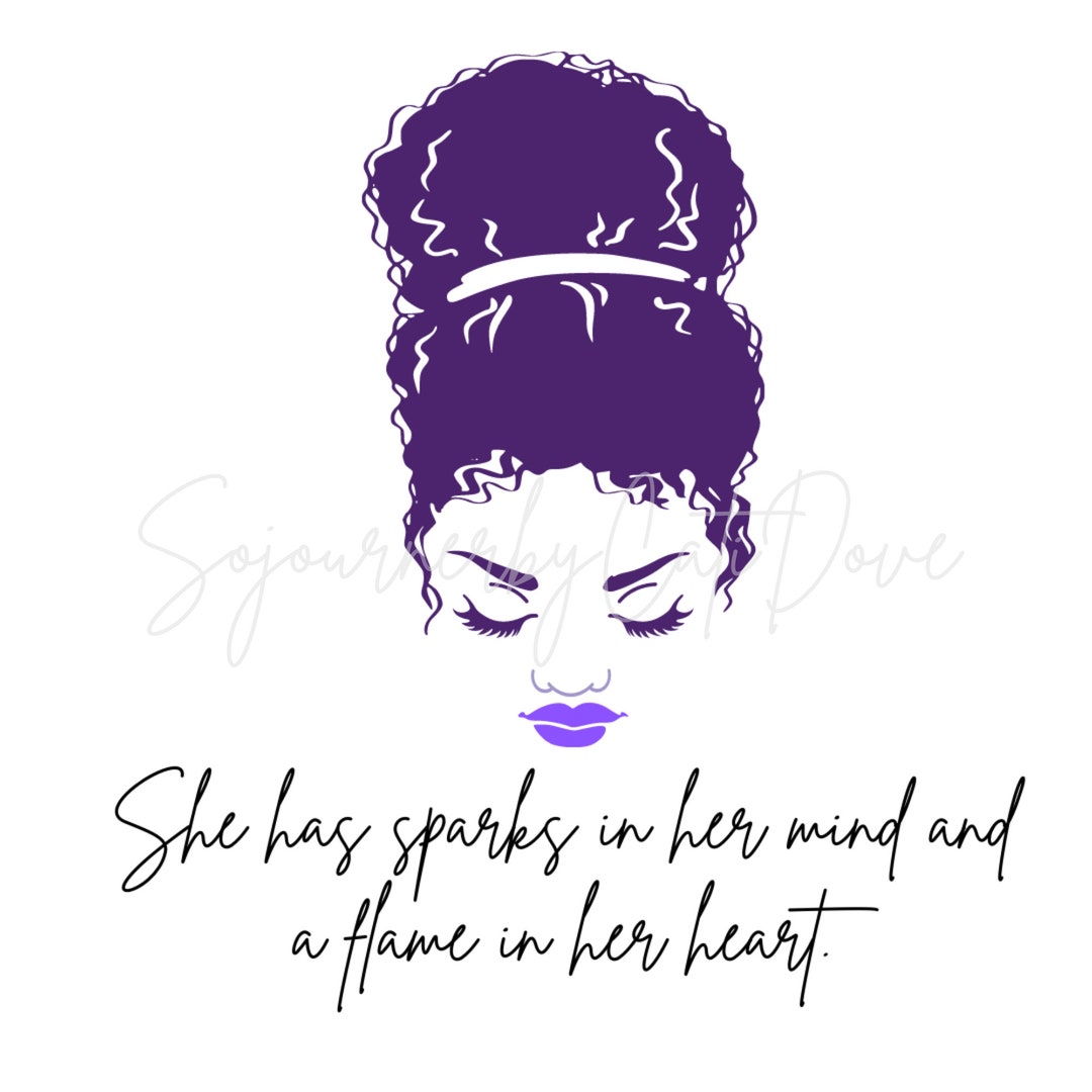SVG Messy Bun Epilepsy Awareness - Etsy