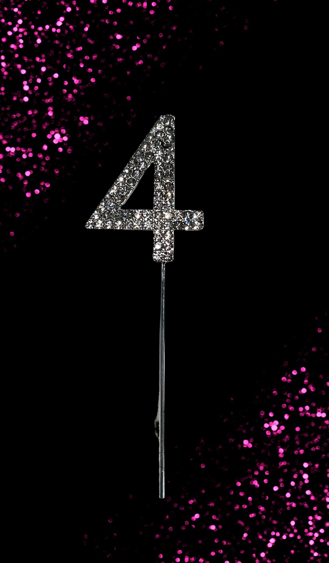 Number 4 Cake Topper - Etsy