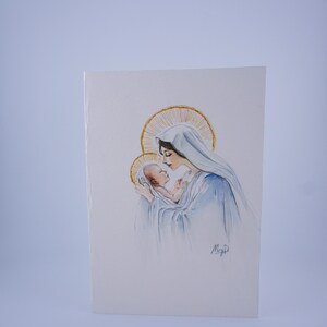 Ethereal Christian Christmas Cards - Watercolor Nativity Scenes ...