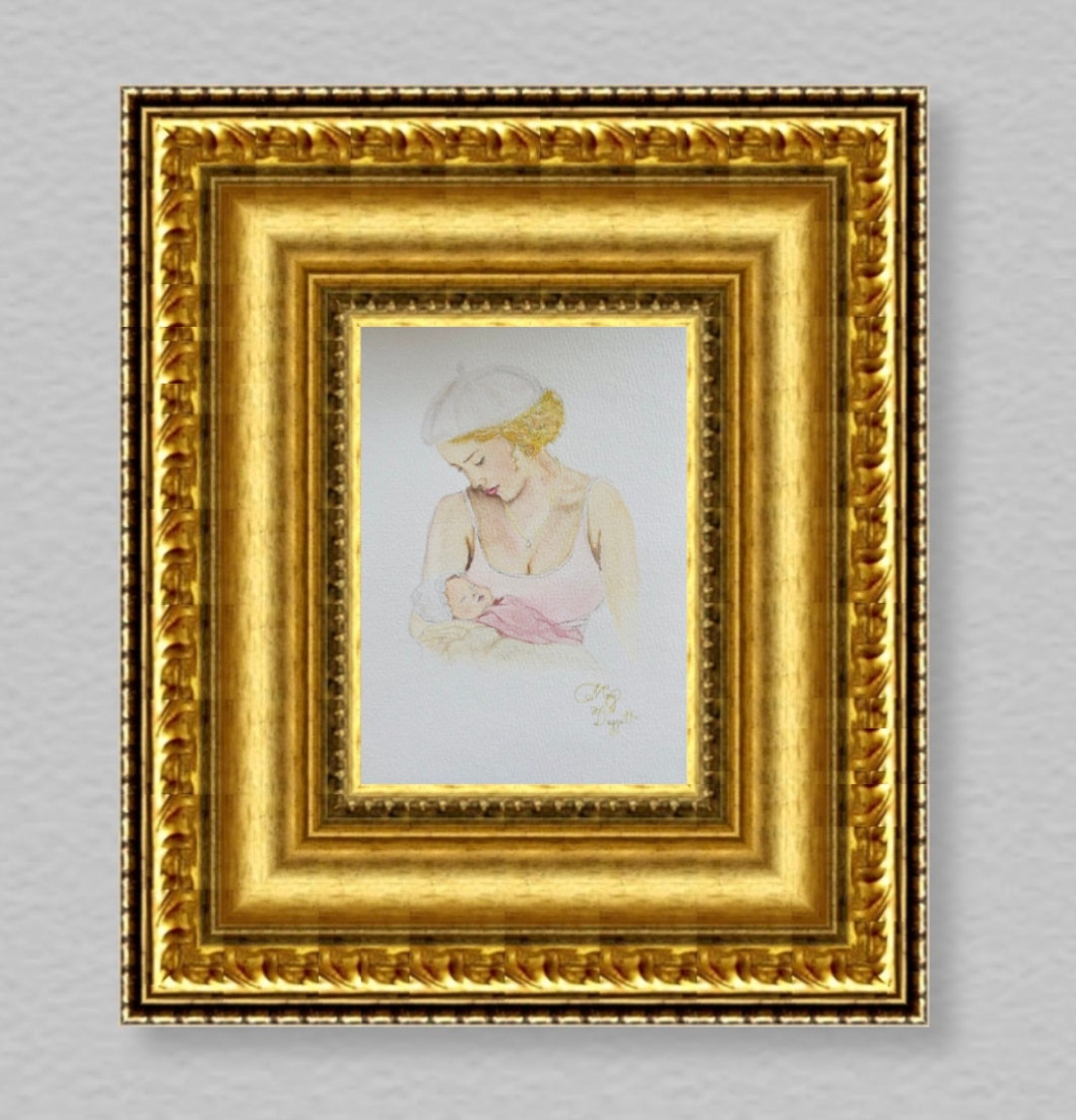 Digital Custom Watercolor Portrait of Photo, Personalized Watercolor ...