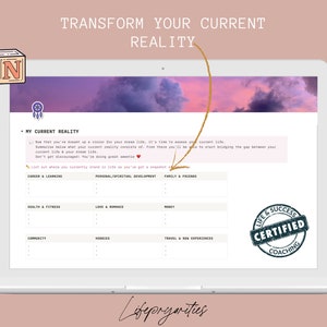 Notion Template - 2024 Dream Life Planner, Life Coaching Session in One, Vision Board, Digital ...
