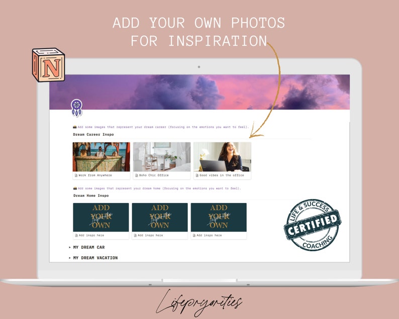 Notion Template - 2024 Dream Life Planner, Life Coaching Session in One ...