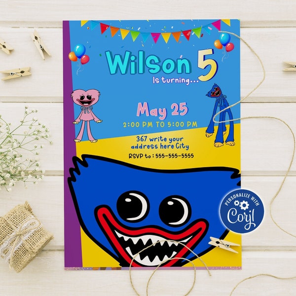 Huggy Wuggy Printable - Etsy