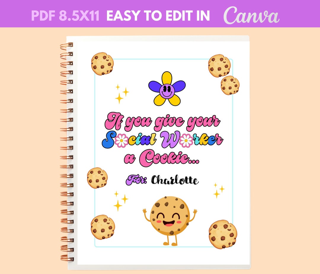 Personalized Social Worker Cookie Gift Invitation (digital Download) - Etsy