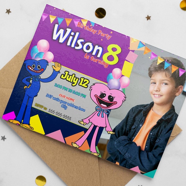 Poppy Playtime Birthday Invites - Etsy