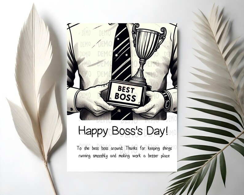 Boss's Day Gift | 4 Boss Day Card Printable | Happy Boss Day | Boss ...