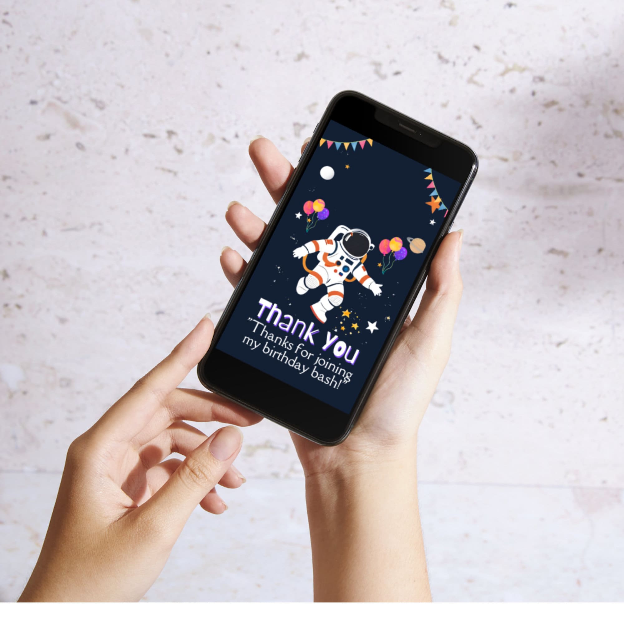 Editable Astronaut Birthday Invitation Space Adventure Invite Template ...