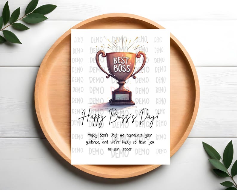 Boss's Day Gift | 4 Boss Day Card Printable | Happy Boss Day | Boss ...