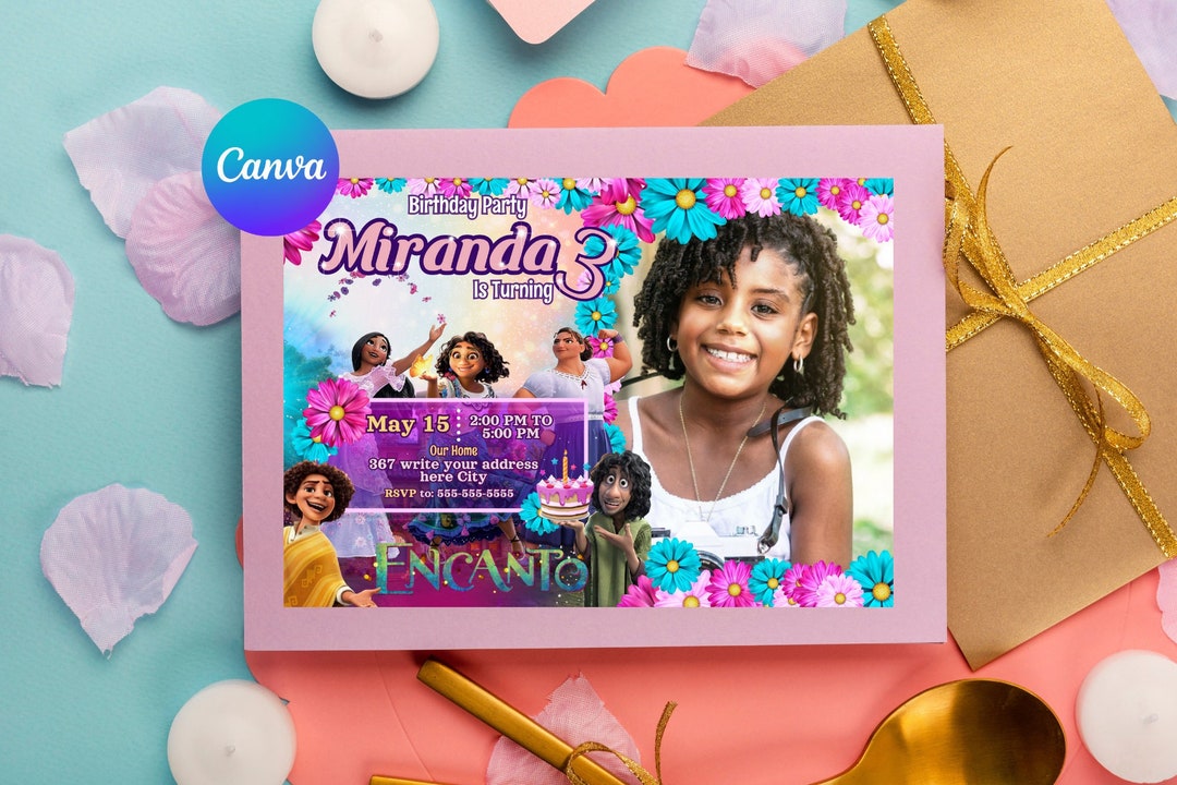 Editable Encanto Birthday Invitation Template, Encanto Invite, Encanto ...
