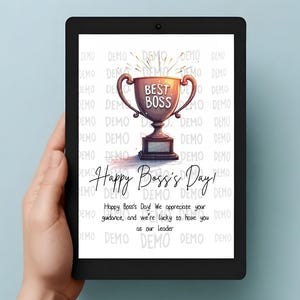 Boss's Day Gift | 4 Boss Day Card Printable | Happy Boss Day | Boss ...