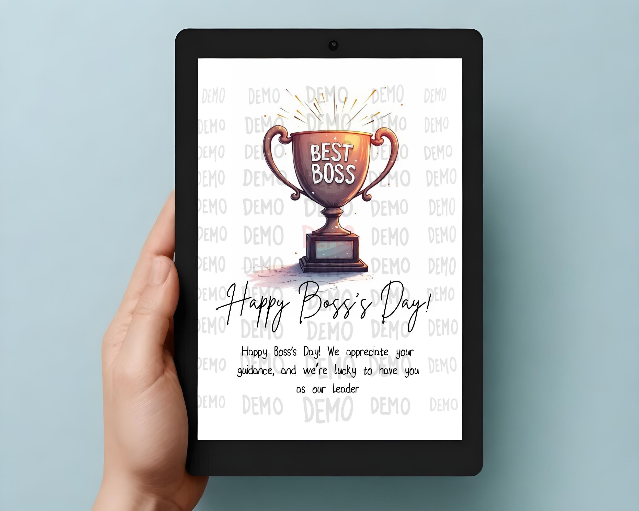 Boss's Day Gift | 4 Boss Day Card Printable | Happy Boss Day | Boss ...