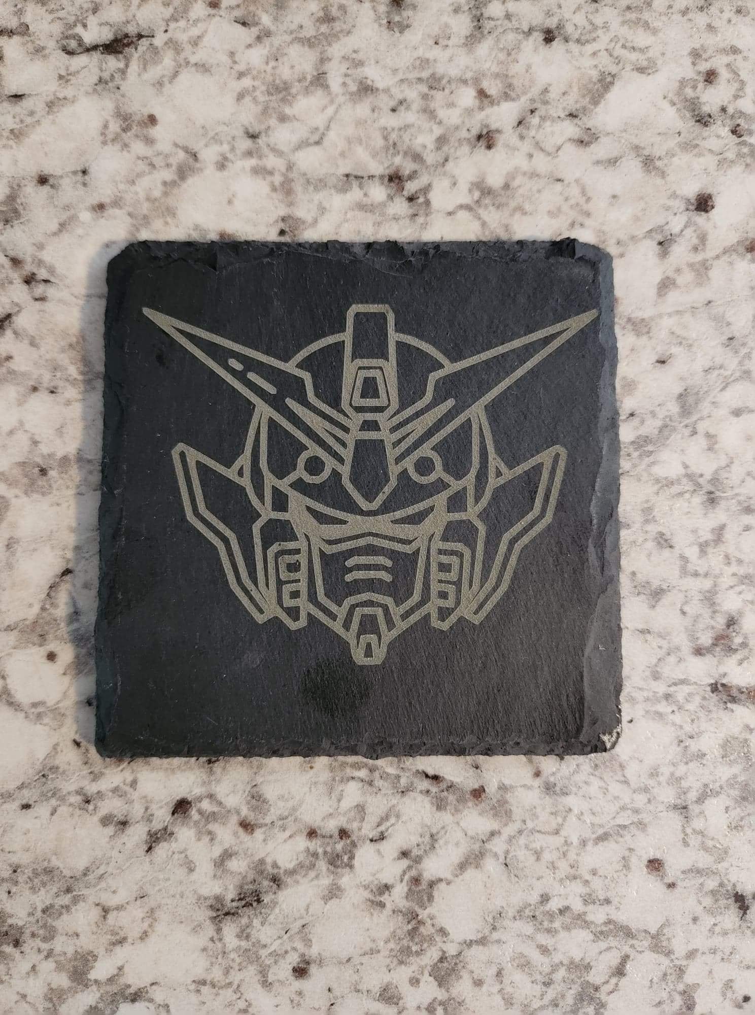 Gundam Laser Engraved Slate Coasters - Etsy