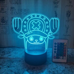 Anime Character Laser Engraved Acrylic LED Lamp 2 - Etsy