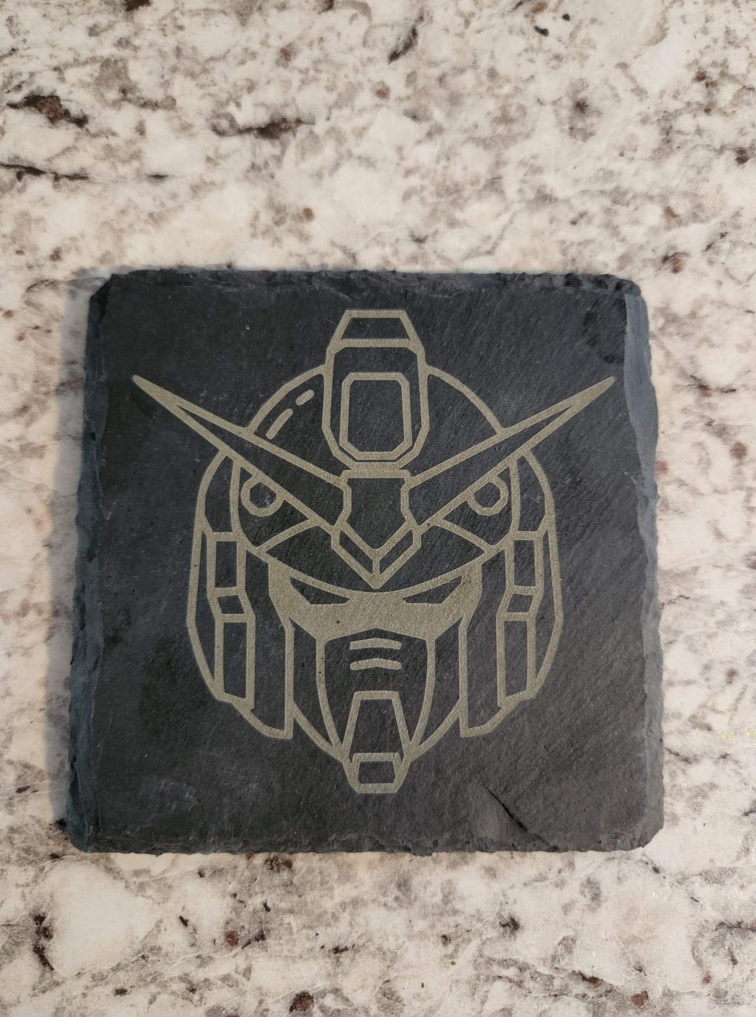 Gundam Laser Engraved Slate Coasters - Etsy