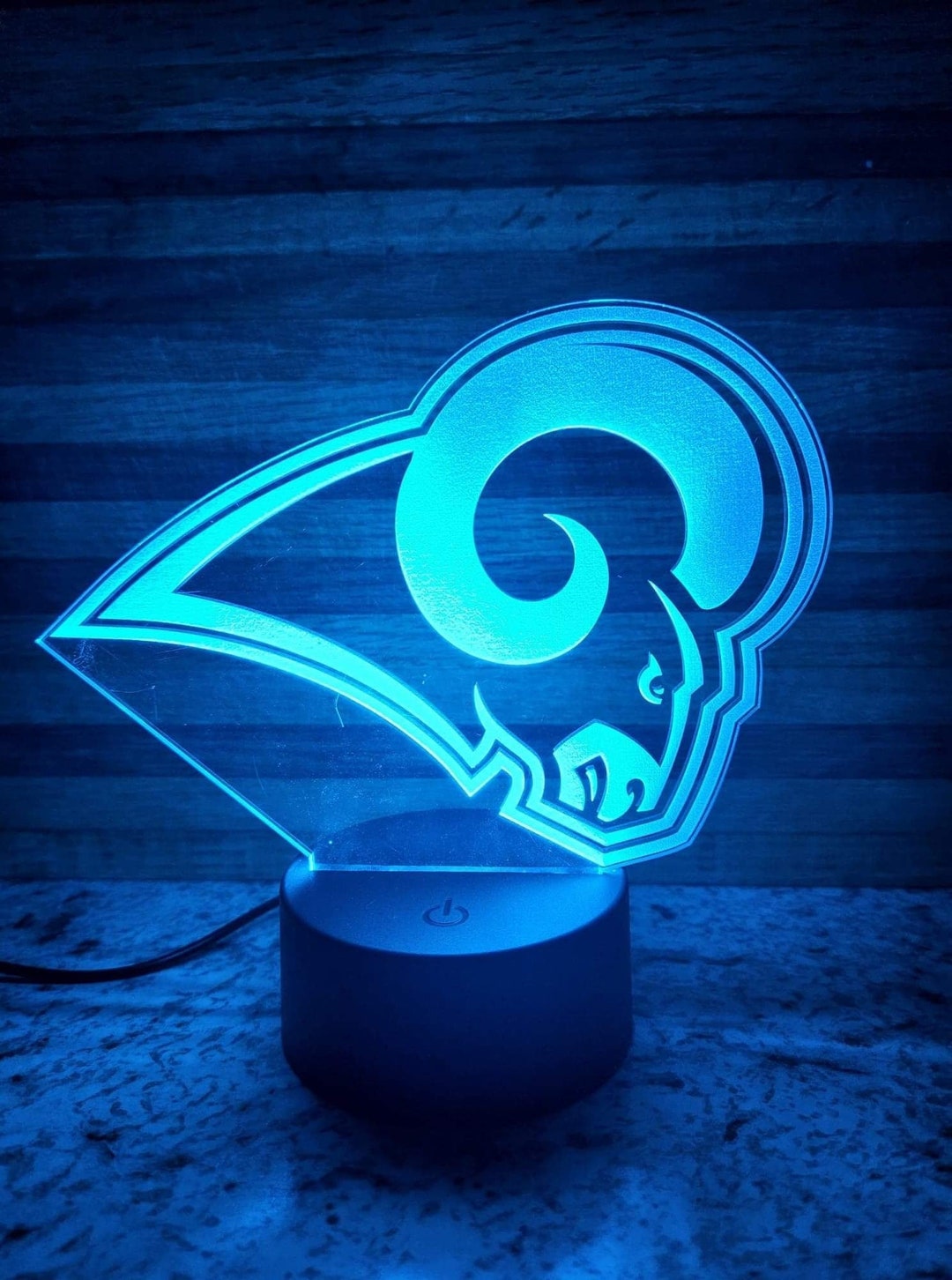 Rams Football Team LED Acrylic Light - Etsy