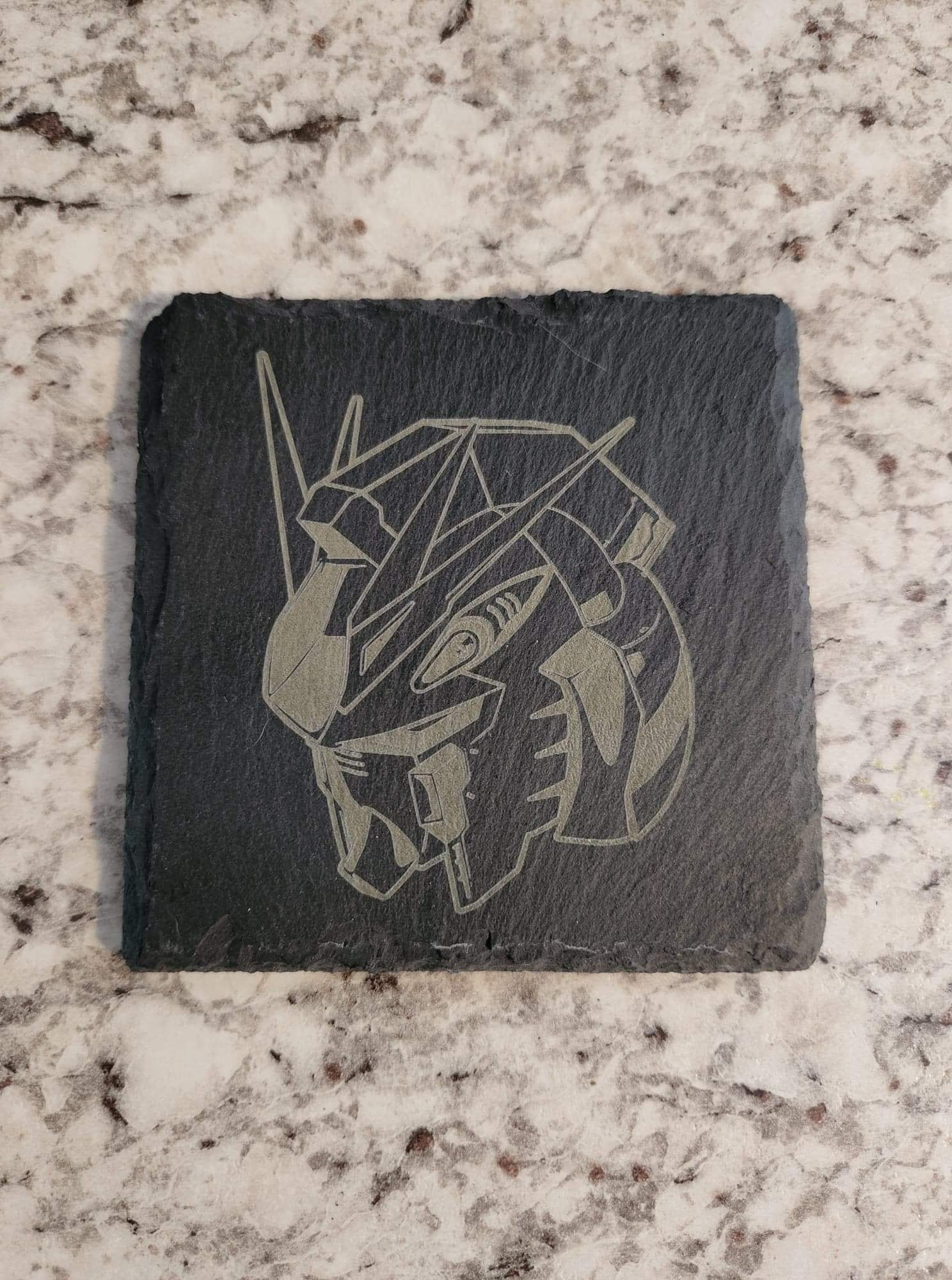 Gundam Laser Engraved Slate Coasters - Etsy