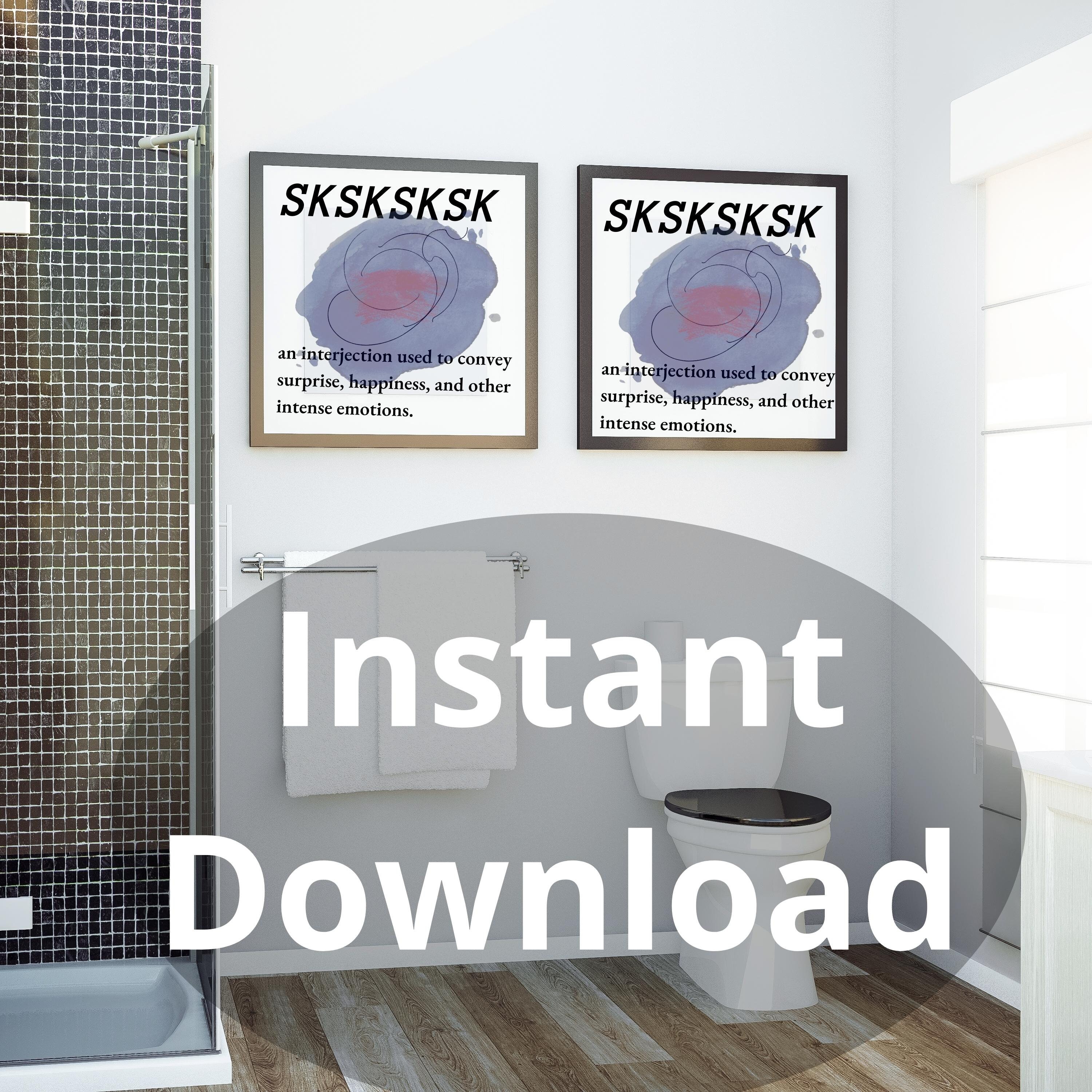 SKSKSKSK Definition Print Pdf, Jpg, Png & Svg, Gen Z Art Print, Wall ...