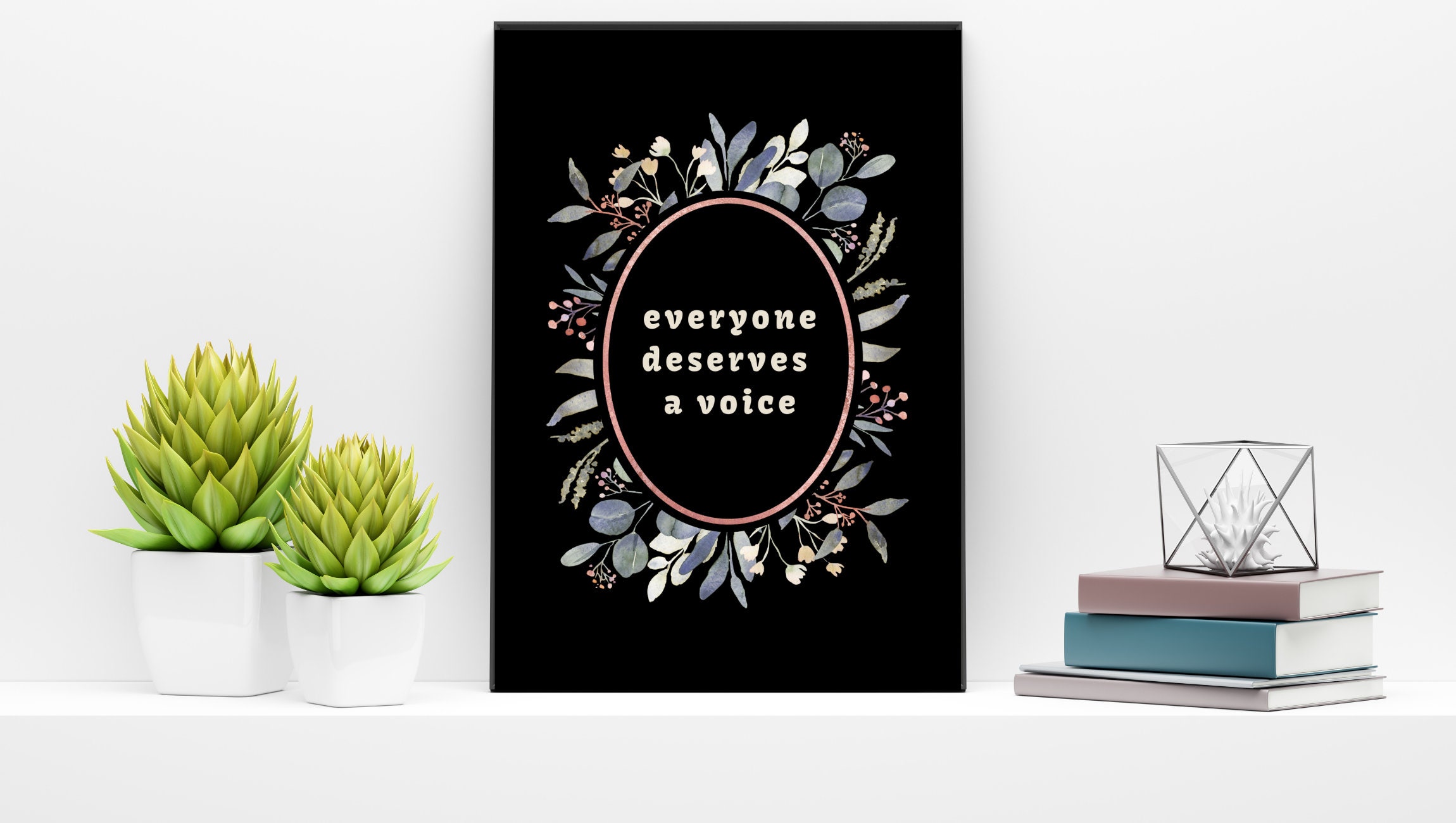 Everyone Deserves a Voice DIGITAL DOWNLOAD, Speech Therapy Room Decor ...