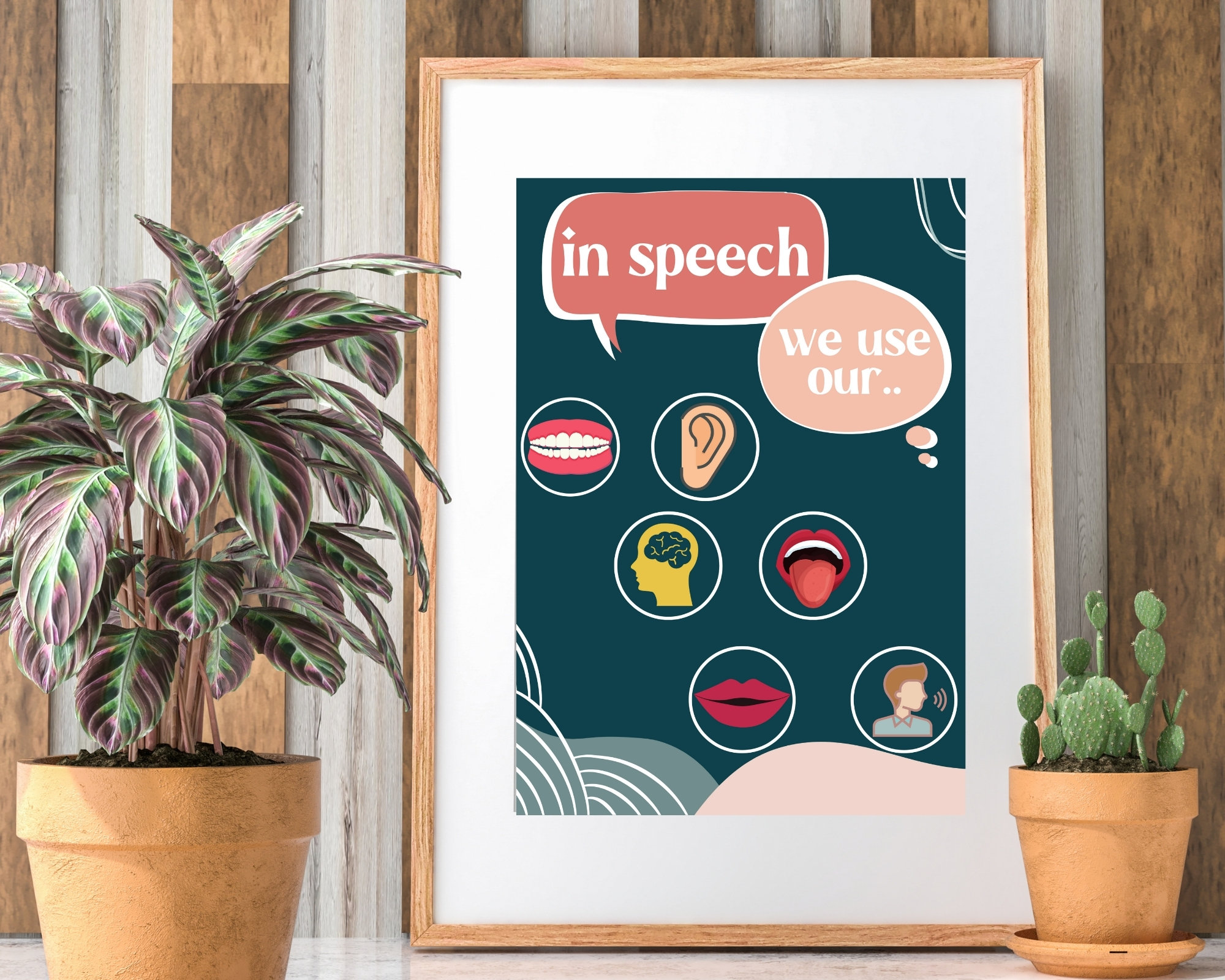 Printable Language Poster, Anatomy for Communicatoin, Speech Therapy ...