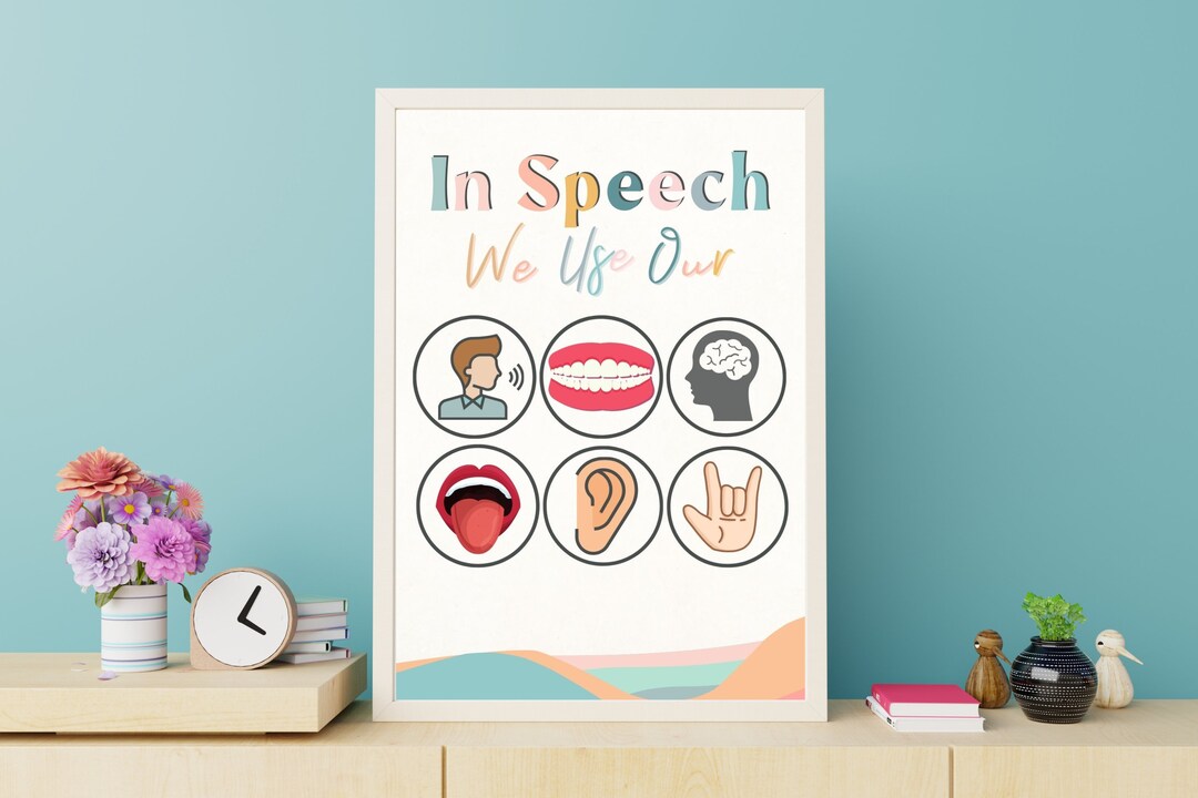 Speech Mechanism Poster, Printable Poster for Speech Therapy Room, SLP ...
