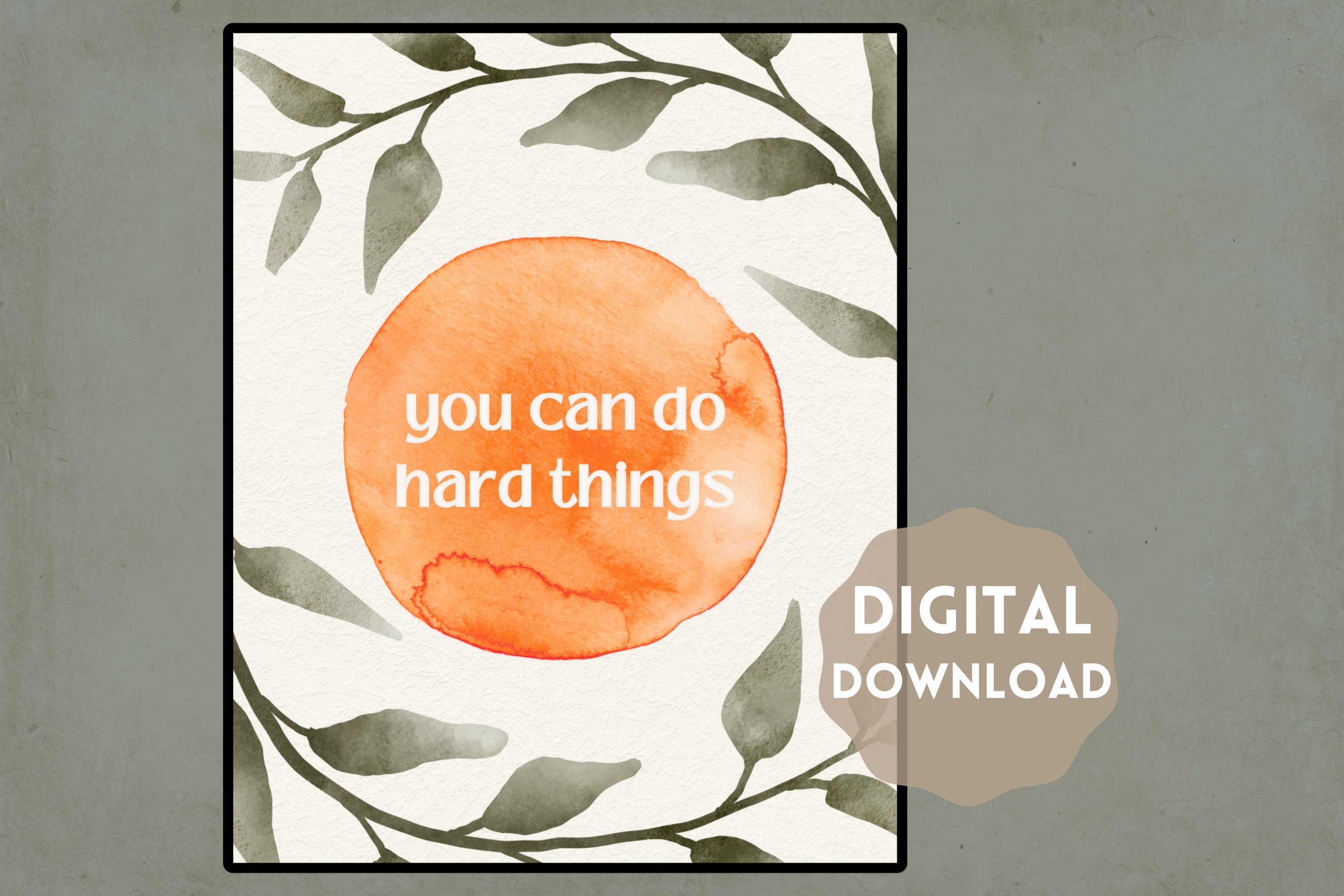 You Can Do Hard Things Printable Poster, Motivational Classroom, SLP ...