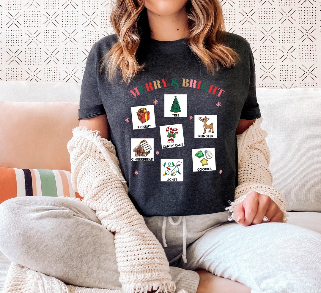 Christmas Visual Shirt for SLP, ABA Shirt, Sped Teacher T-shirt ...
