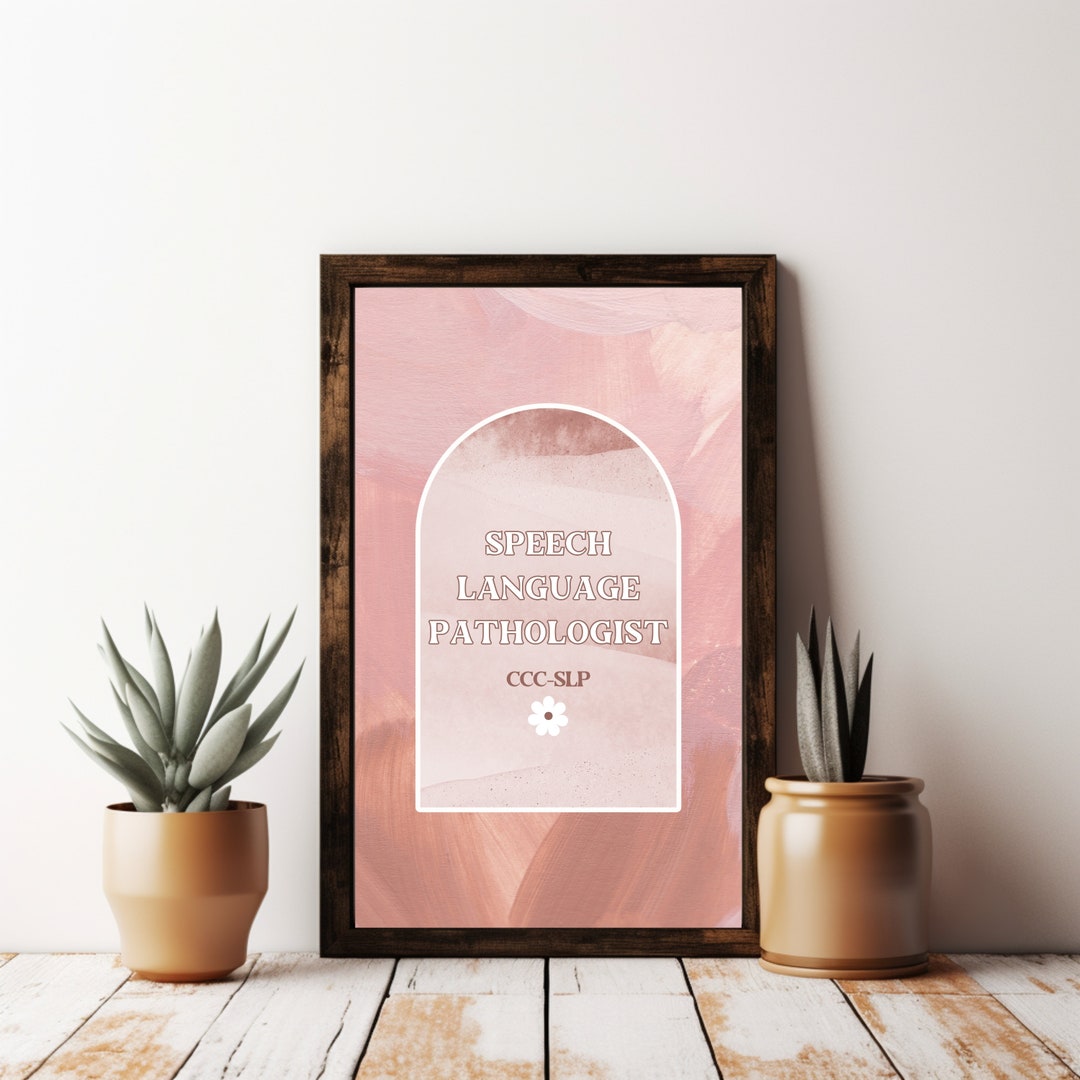 Speech Pathology Wall Art for CCC-SLP Speech Therapy Room - Etsy