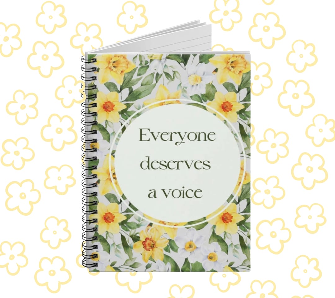 Everyone Deserves A Voice, Speech Therapy Notebook, Speech Therapy ...