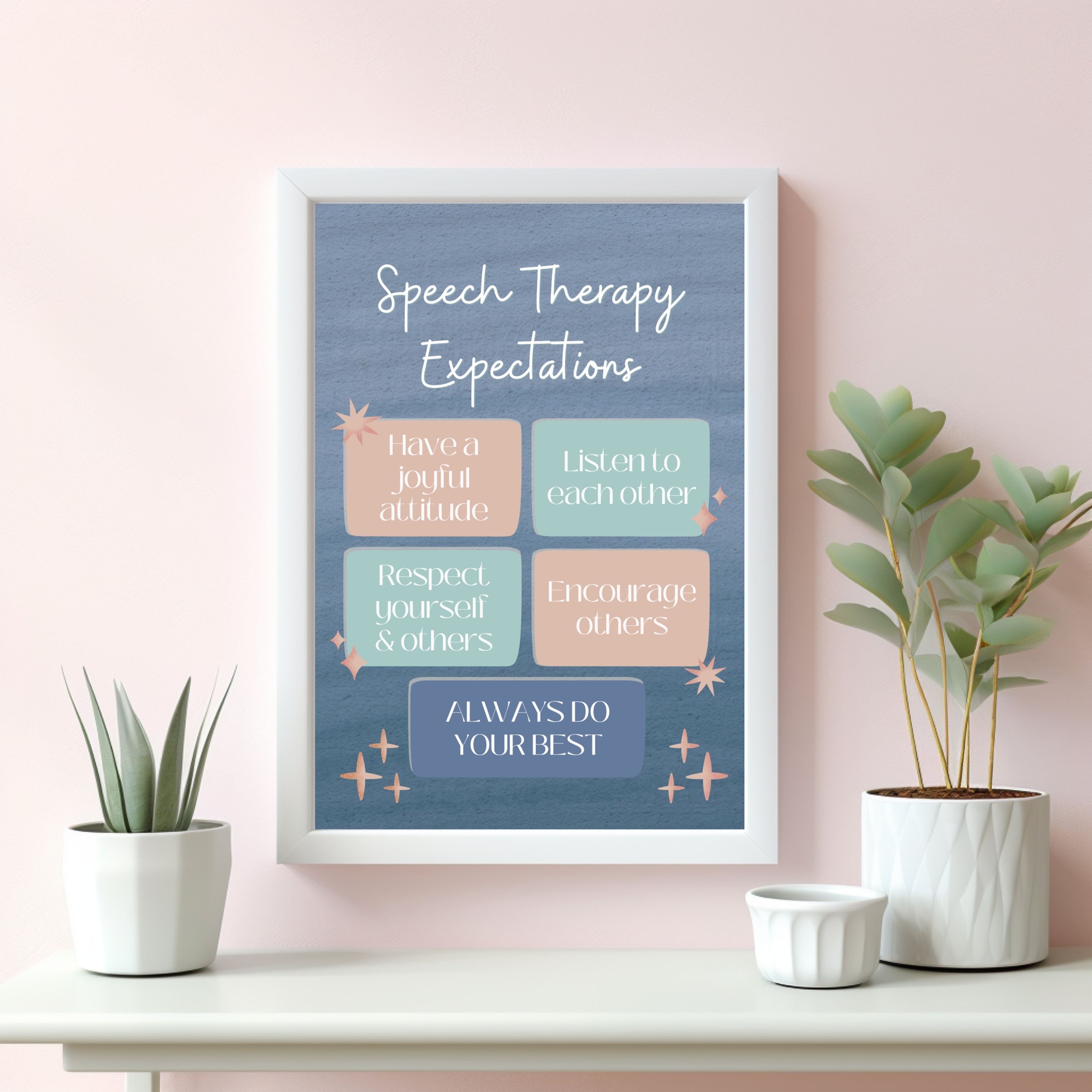 Speech Therapy Expectations Chart, Digital Download, SLP Room Rules ...