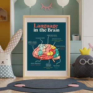 Printable Language Poster Brain Anatomy for Language Speech - Etsy