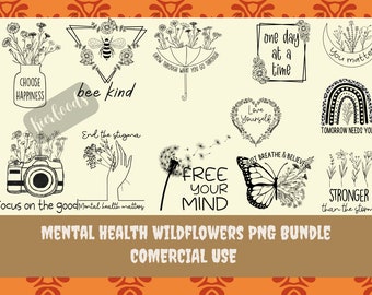 Mental Health Cut Files - Etsy