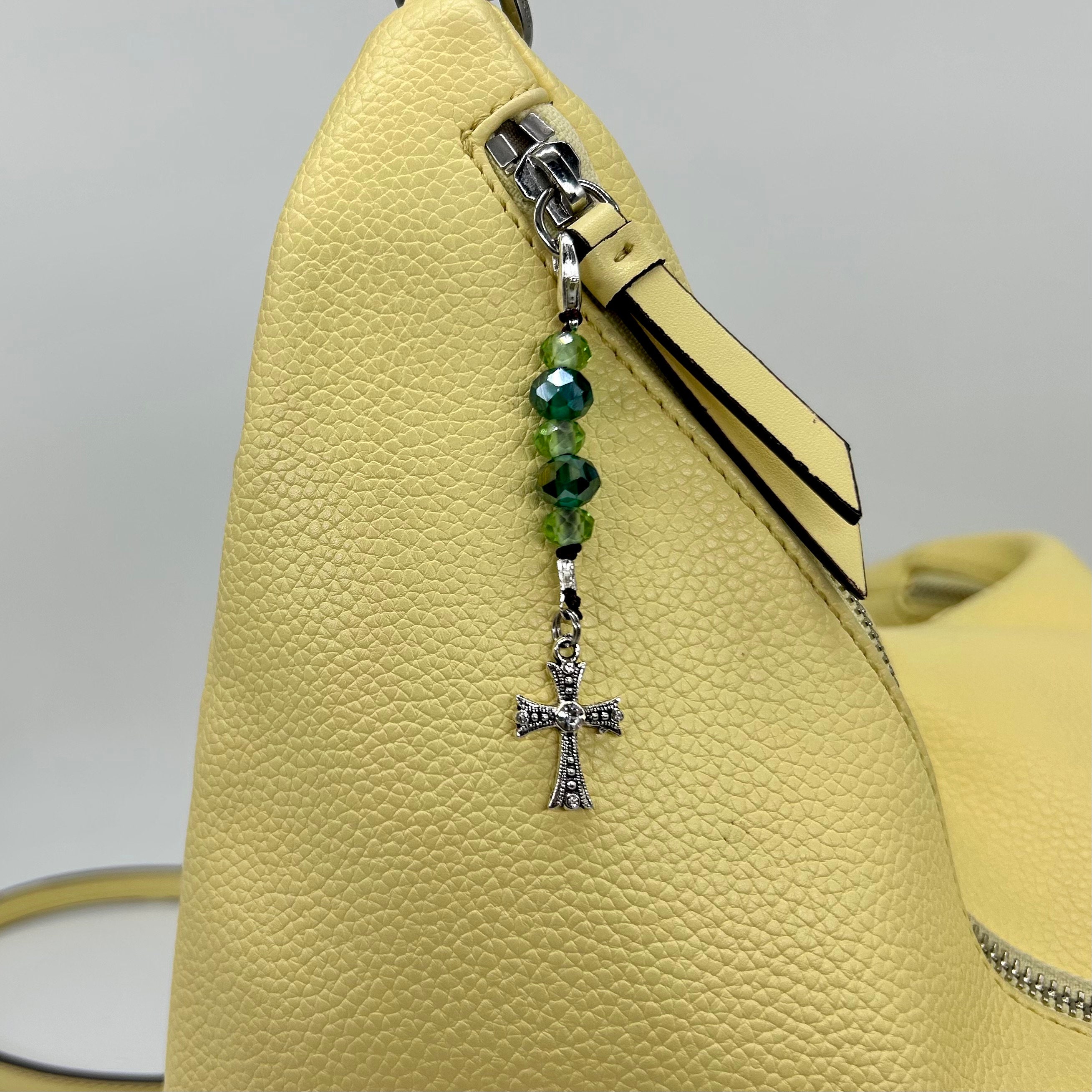 Cross Zipper Pulls With Czech Glass Beads Great Gift for Confirmation ...