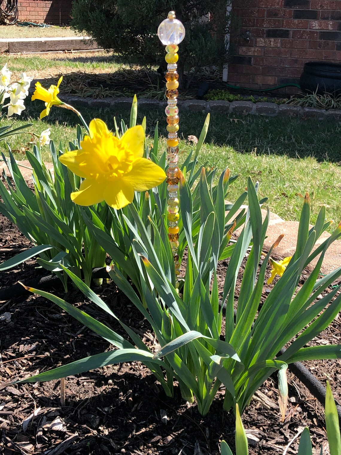 Decorative Beaded Garden Stakes 18 Tall Perfect Gift for - Etsy