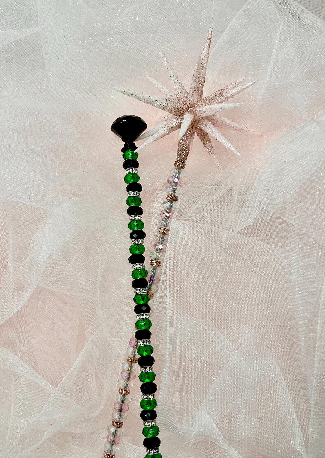 Limited Edition Wicked - Glinda & Elphaba Wands: Glass Crystal Princess ...