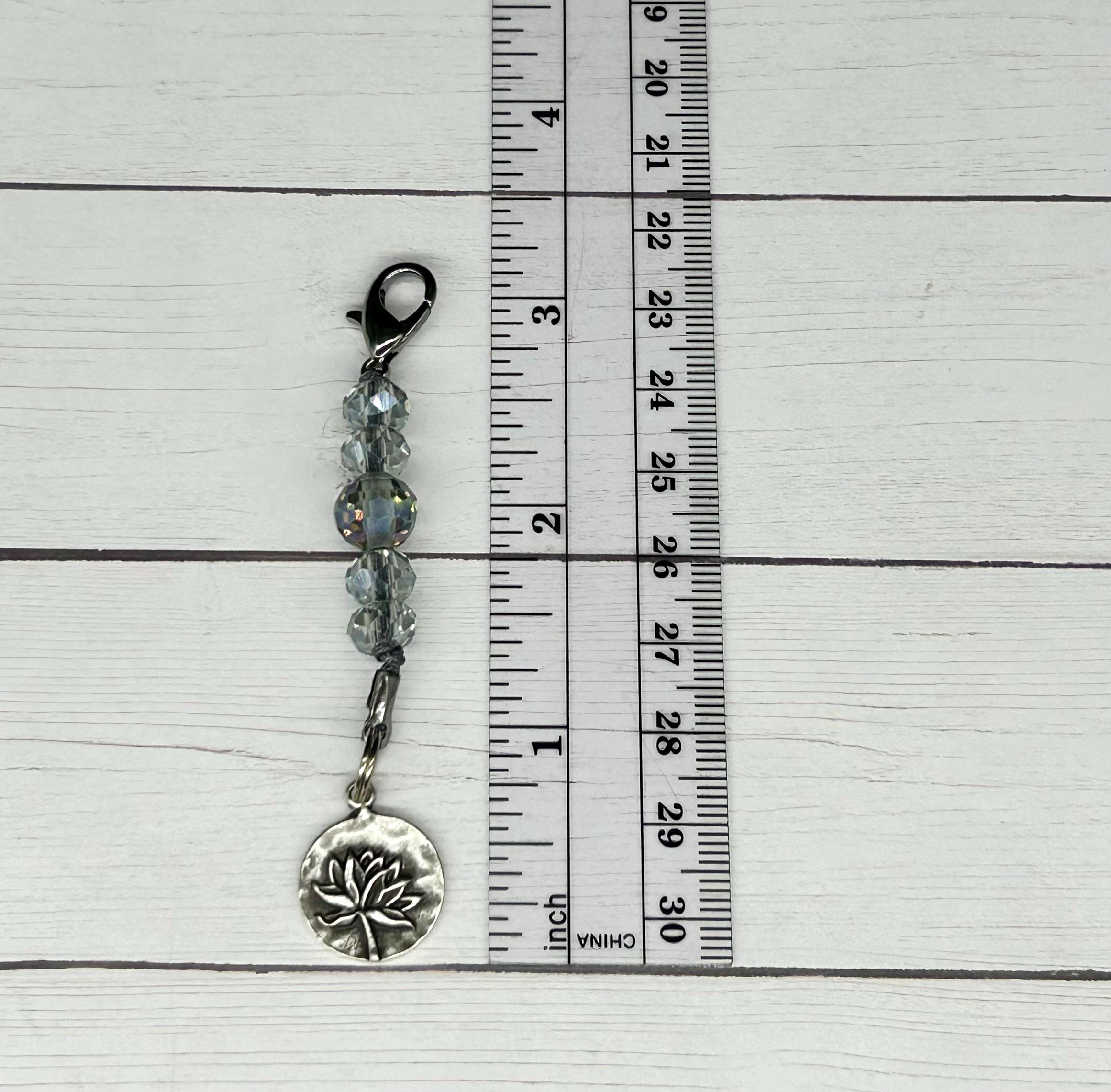 Lotus Flower Zipper Pulls With Czech Glass Beads - Etsy