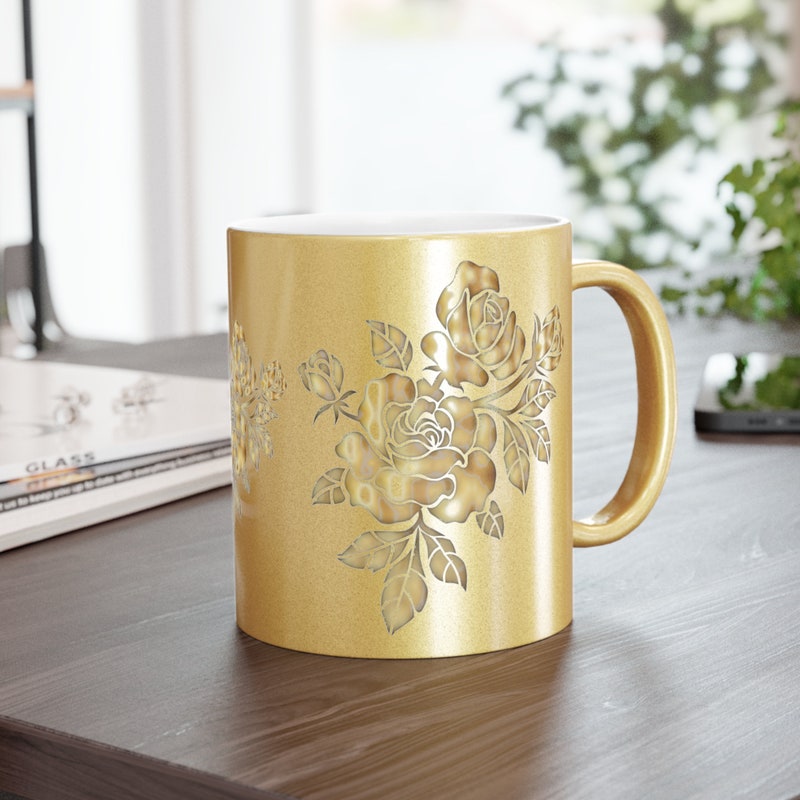 Gold Mug - Etsy