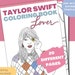 Taylor Swift Coloring Book / Taylor Swift Lover Coloring Pages ...