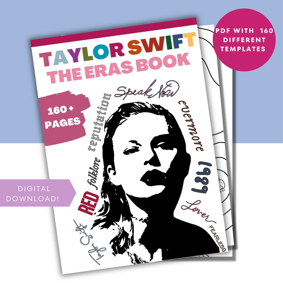 Taylor Swift Eras Coloring Book / Taylor Swift Eras Tour Coloring Pages ...