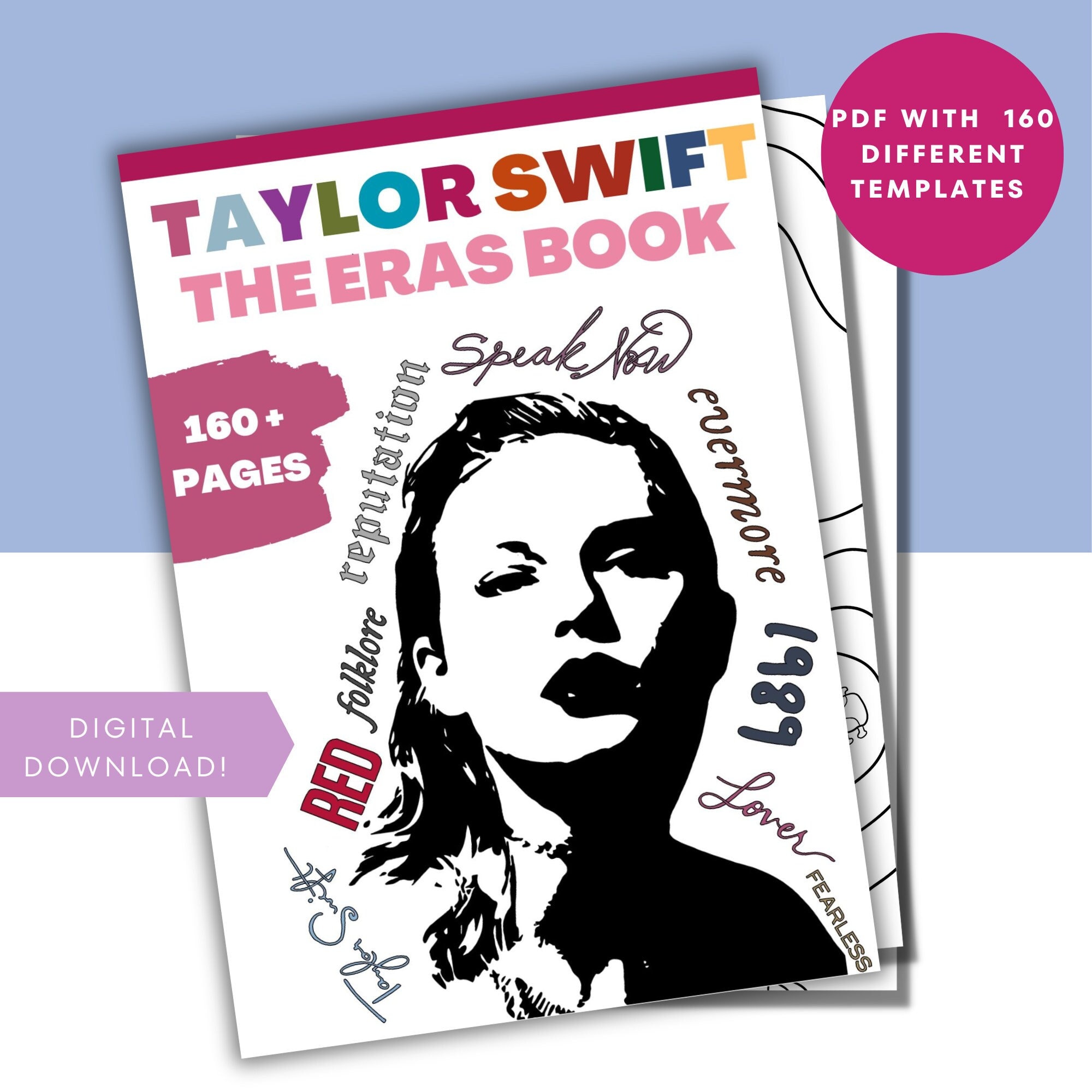 Taylor Swift Eras Coloring Book / Taylor Swift Eras Tour Coloring Pages ...