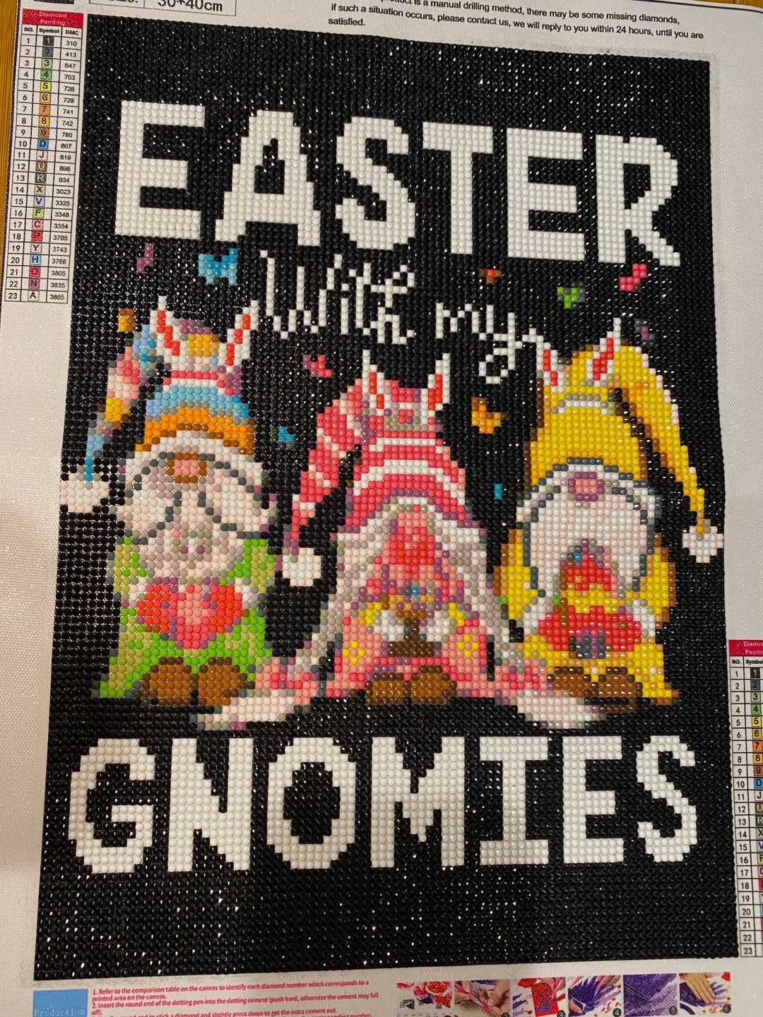 Completed Easter Gnome Diamond Painting - Etsy