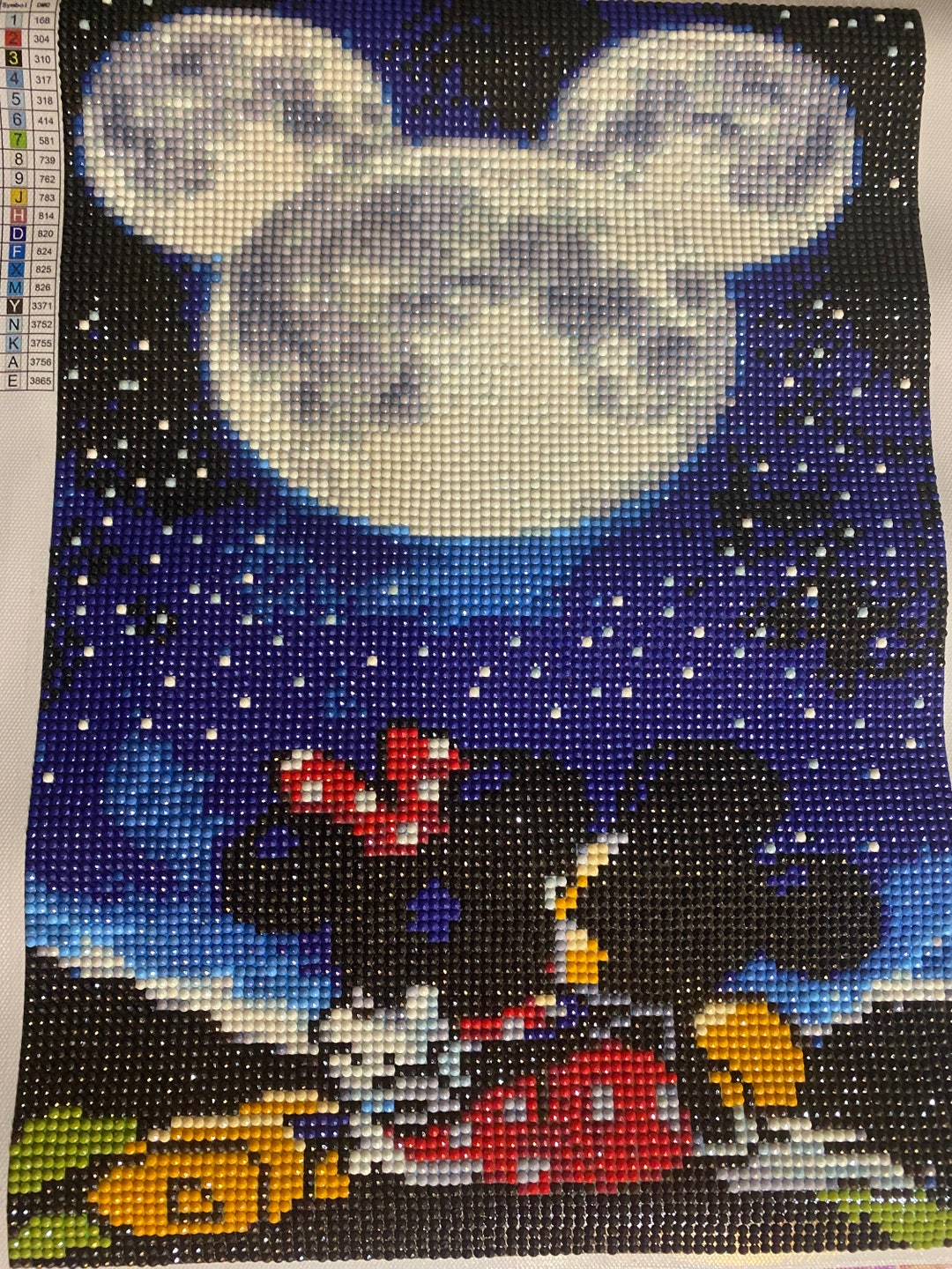 Mickey & Minnie Mouse Diamond Painting Completed - Etsy