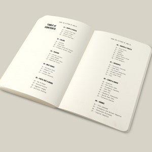 Table of Contents, Cookbook Template, Recipe Book Template, Editable ...