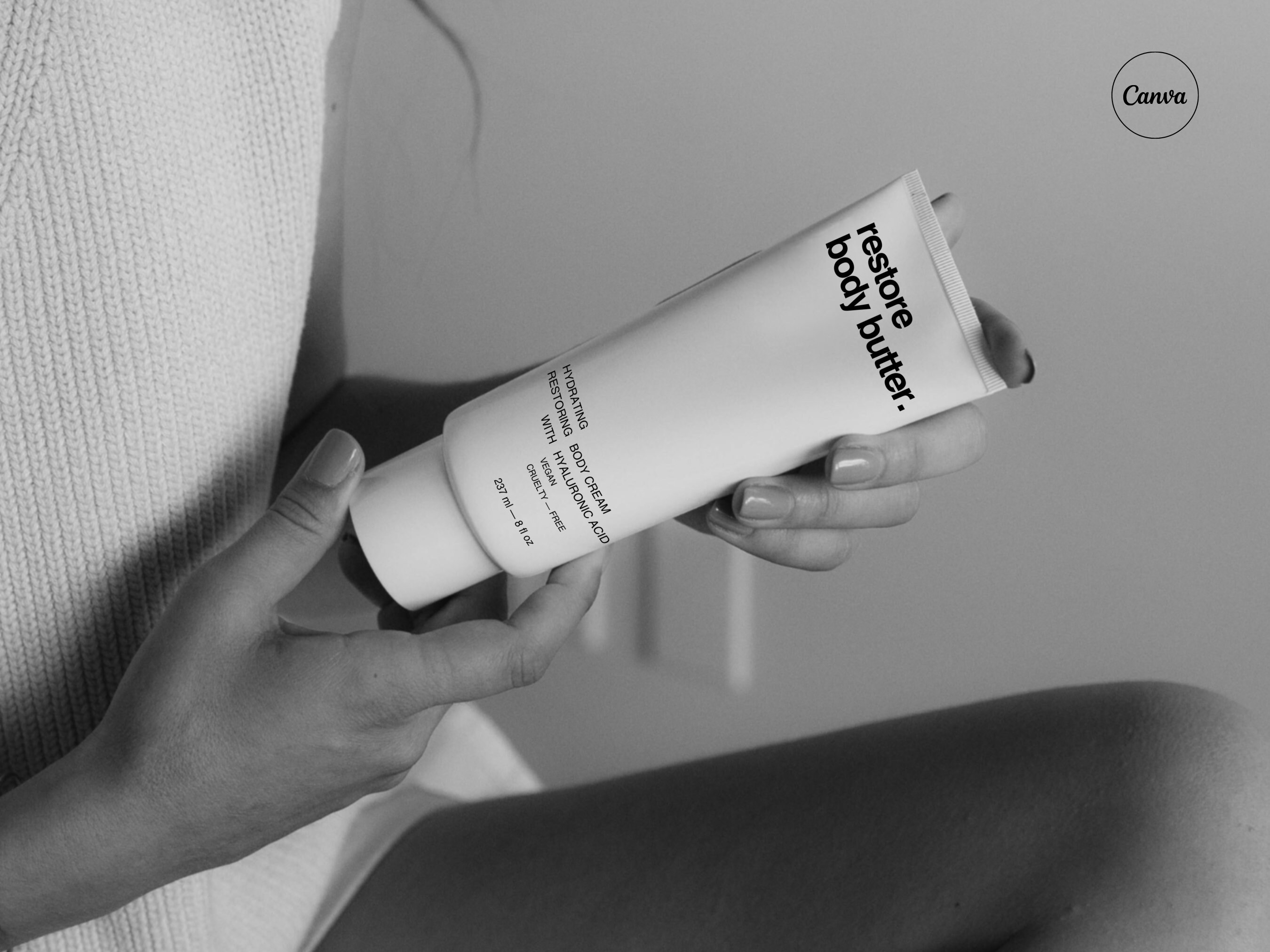 Skincare Product Label Template, DIY Body Butter Labels, Body Cream ...