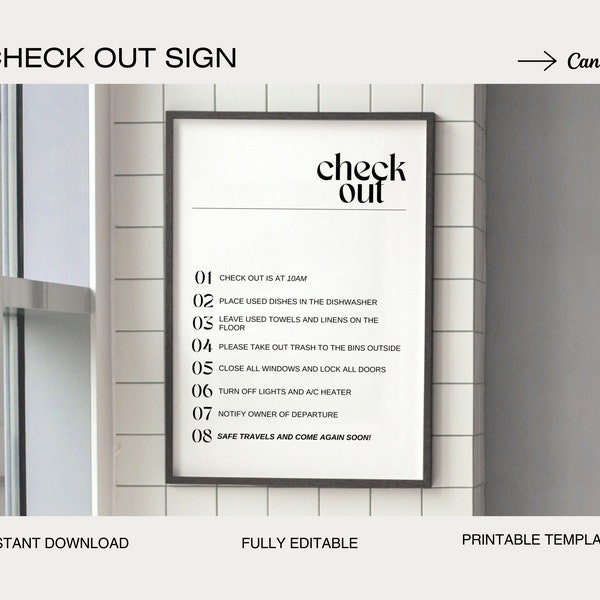 Check Out Sign - Etsy