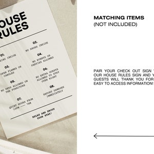 Editable Airbnb Check Out Sign, Check Out Instructions Template, Airbnb ...