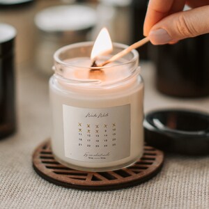 Advent Candle Label Template, Advent Calendar Candle, Happy Holidays ...