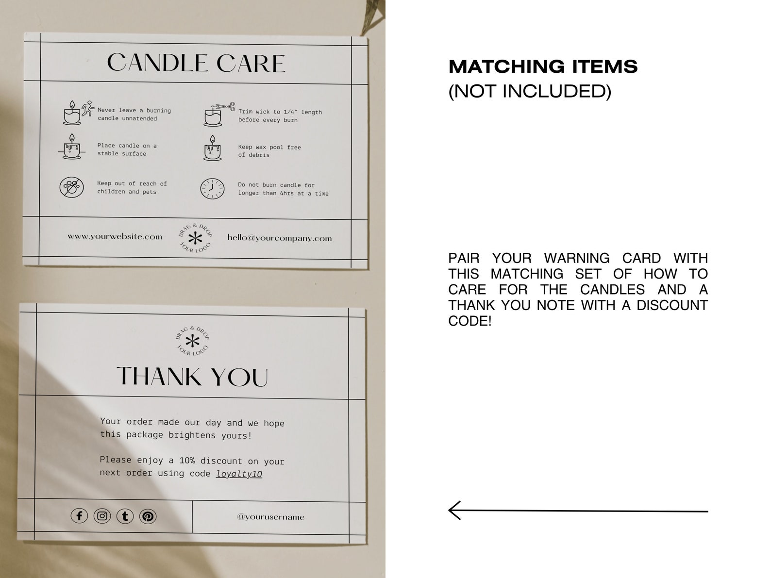 Candle Warning Label. Printable Candle Safety Card Warning - Etsy