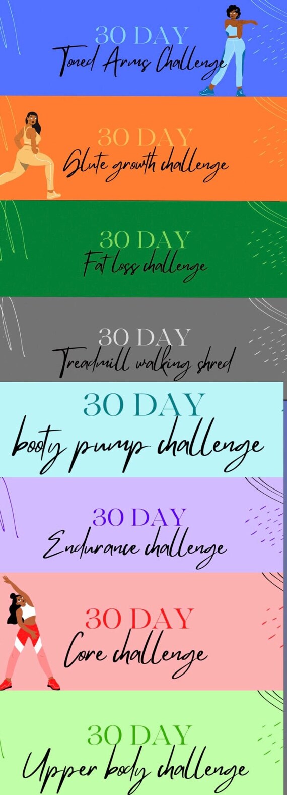 30 Day Shred Calendar