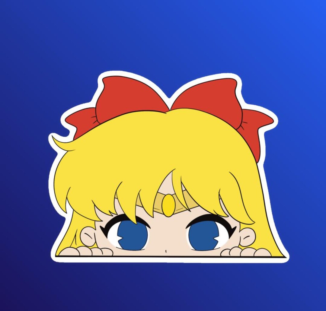 Venus - Anime - Peeking - Vinyl Permanent Decal - Lifetime Warranty - Etsy